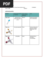 Colores de Tubos Vacutainer | PDF | Sangre | Coagulación