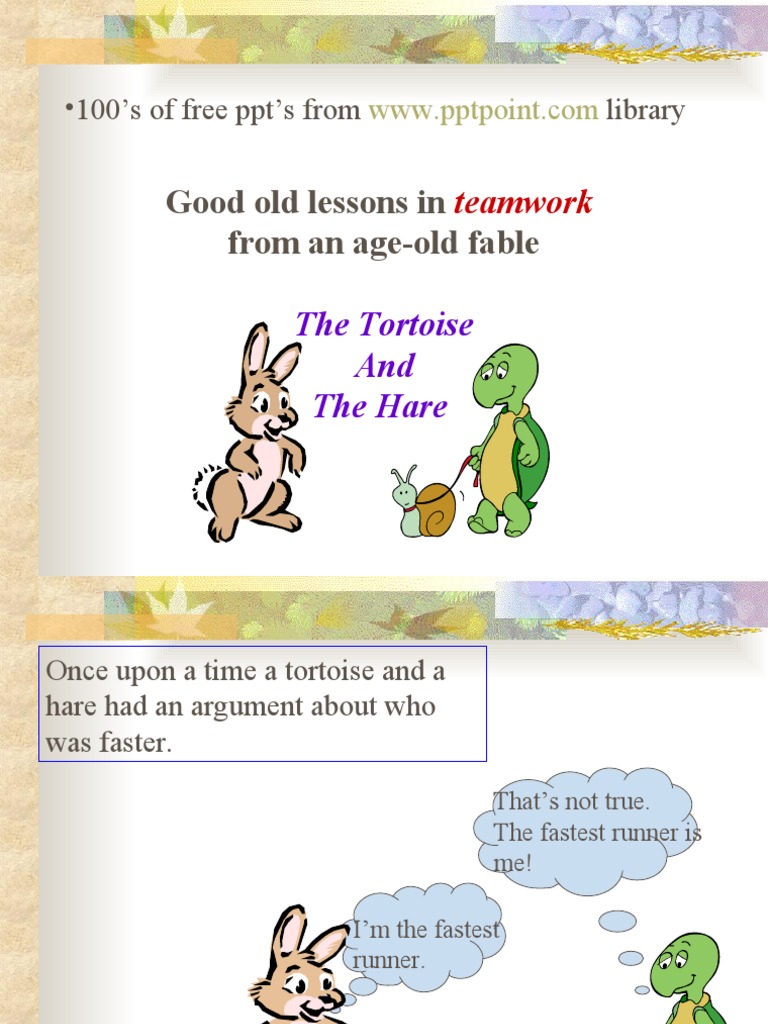 Good Old Lessons in From An Age-Old Fable: Teamwork | PDF
