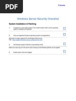 Windows Server 2012 R2 Hardening Checkli | PDF | Security Technology ...