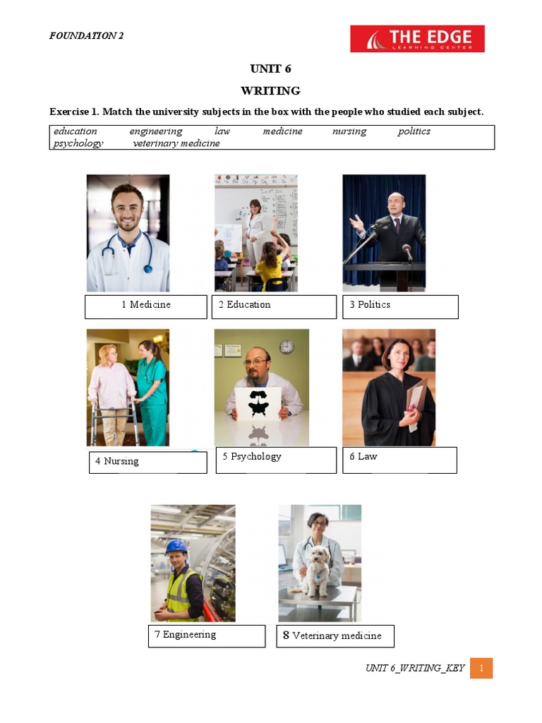 Writing Unit 6 - Answer Key | PDF | Academic Degree | Essays