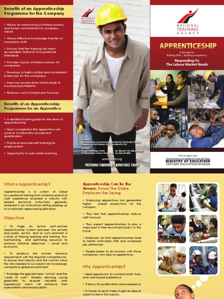 National Training Agency Apprenticeship-Brochure | PDF | Apprenticeship ...