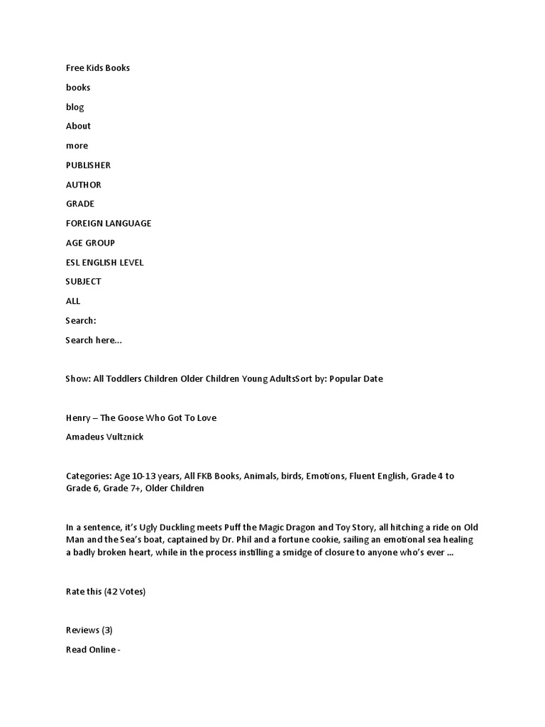 Free Kids Books | PDF