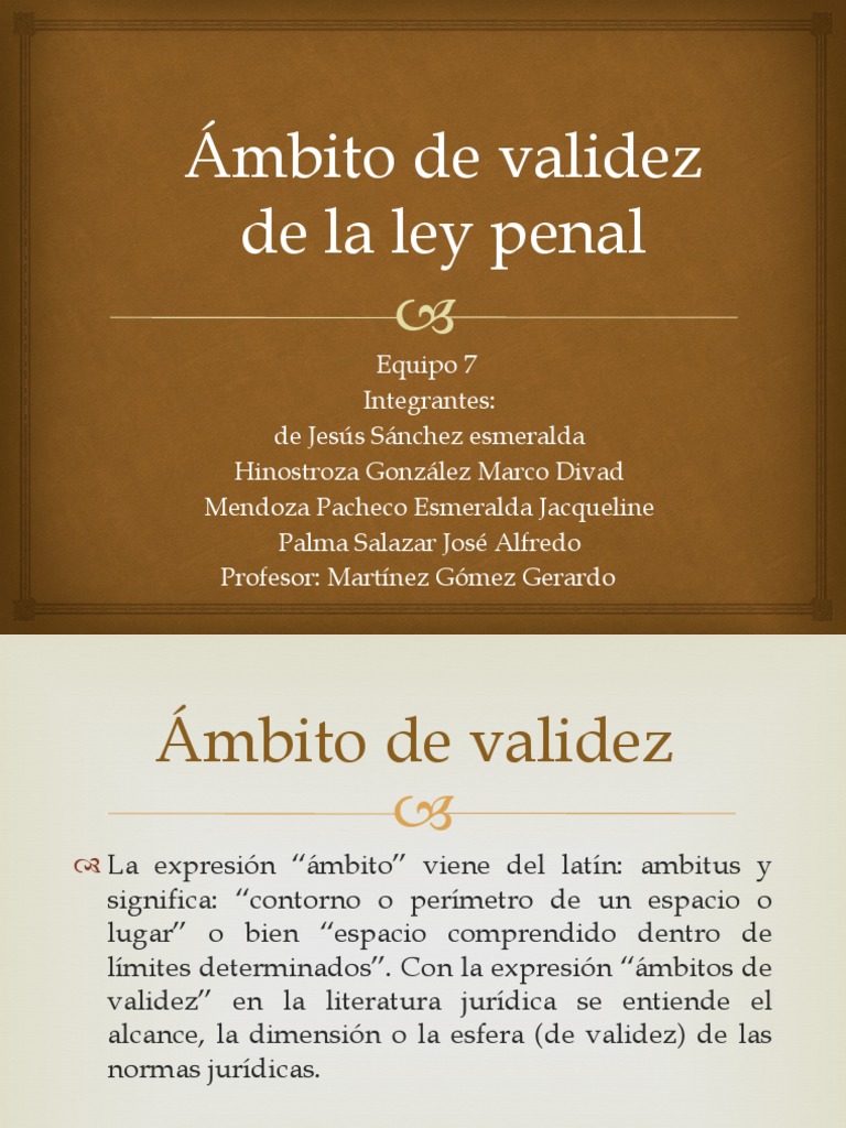 Ámbitos de Validez de la Ley Penal | PDF | Derecho penal | Extradición