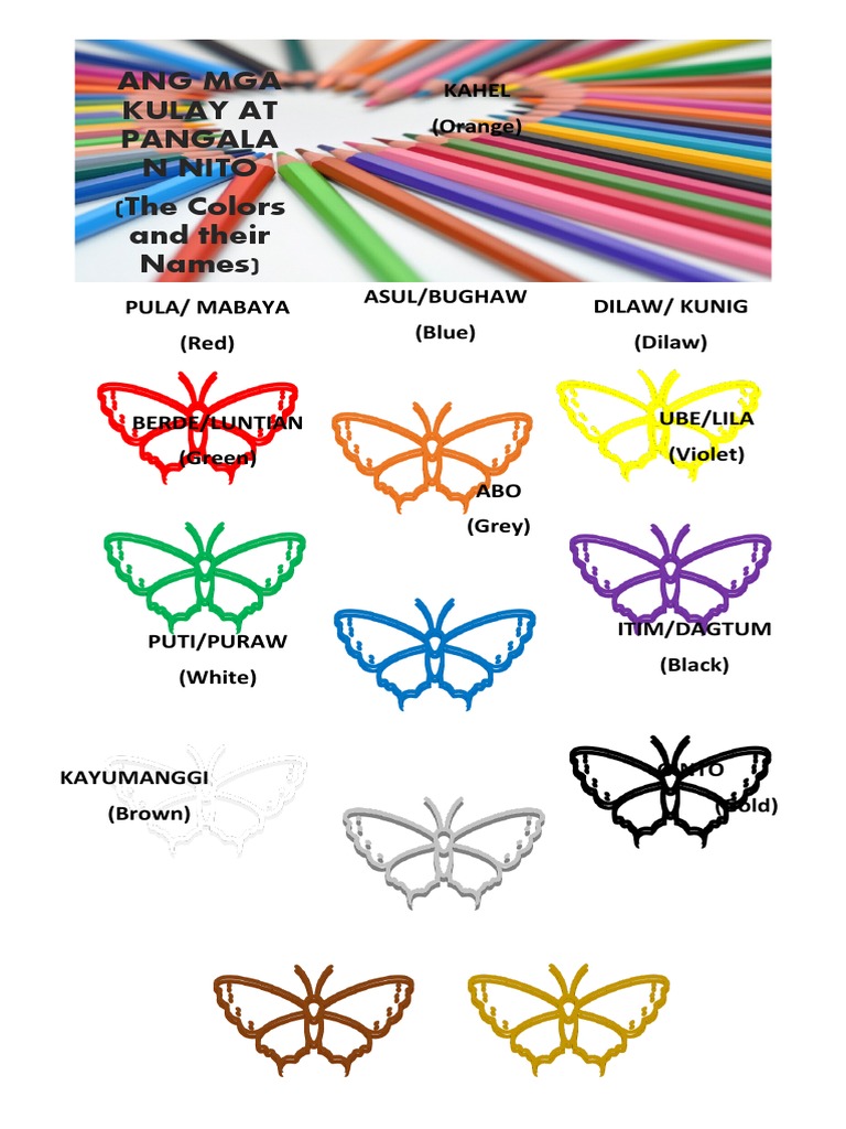 Mga Pangalan NG Kulay | PDF