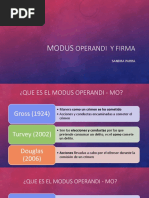 Modus Operandi | PDF | Perfil del delincuente | Criminología