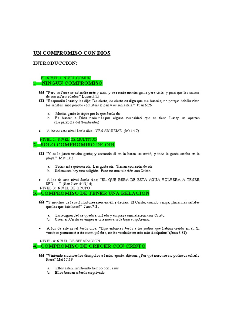 Compromiso Con Dios | PDF | Jesús | Cristo (título)