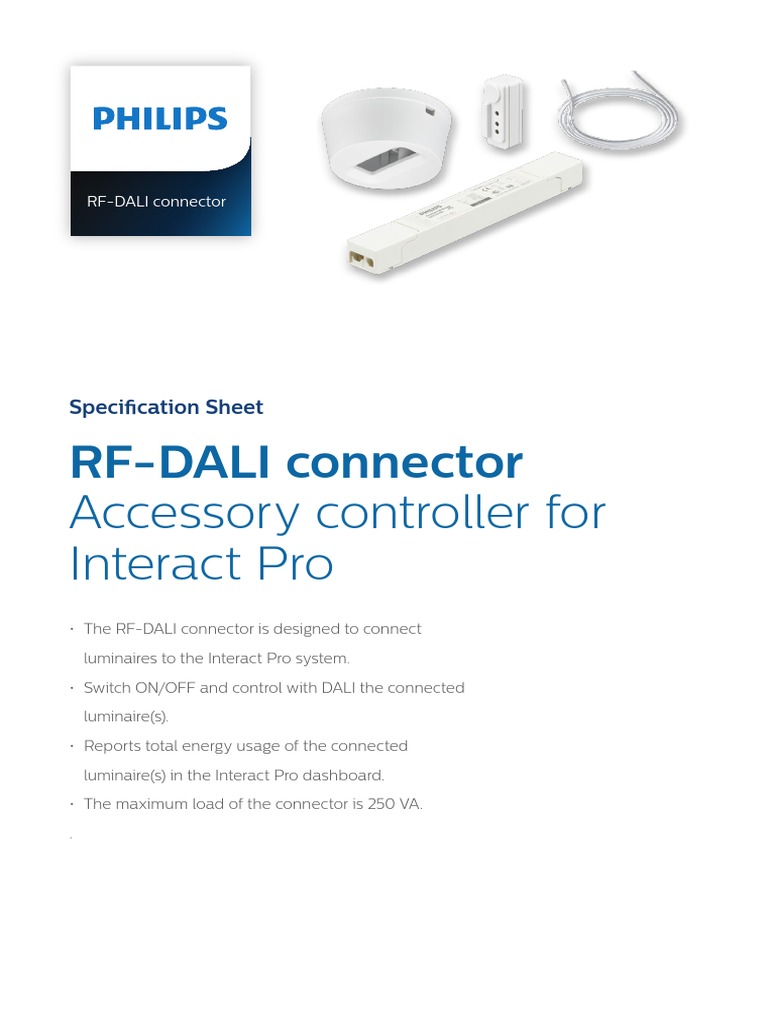 RF-DALI Connector: Accessory Controller For Interact Pro | PDF | Mains ...