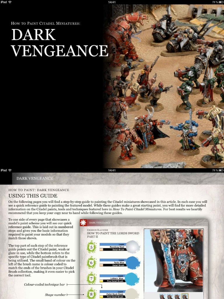 Warhammer 40k - How To Paint Citadel Miniatures - Dark Vengeance 2012 | PDF