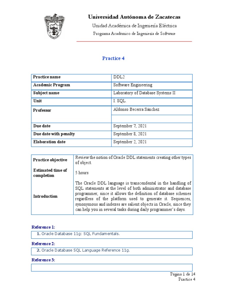 Practica6-4 lsbdII 2021 2 | PDF | Database Index | Computer Programming