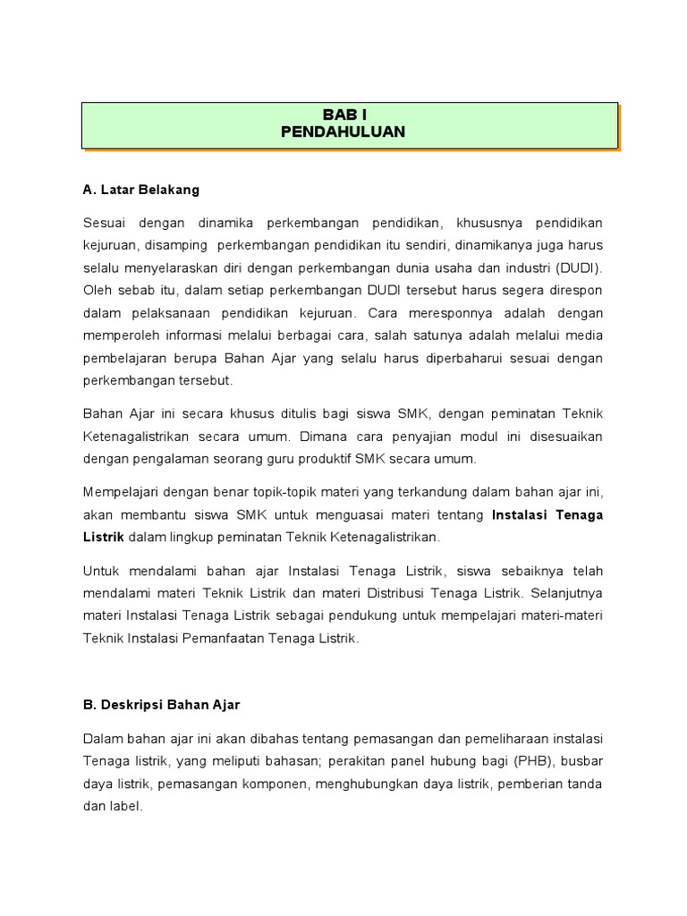 Perangkat Hubung Bagi (PHB) | PDF