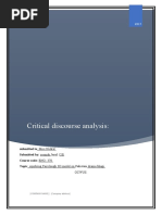Fairclough CDA Model Explanation | PDF | Discourse | Liberal Arts Education