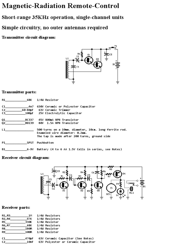 Magnetic-Radiation Remote-Control - RED - Page55 | PDF
