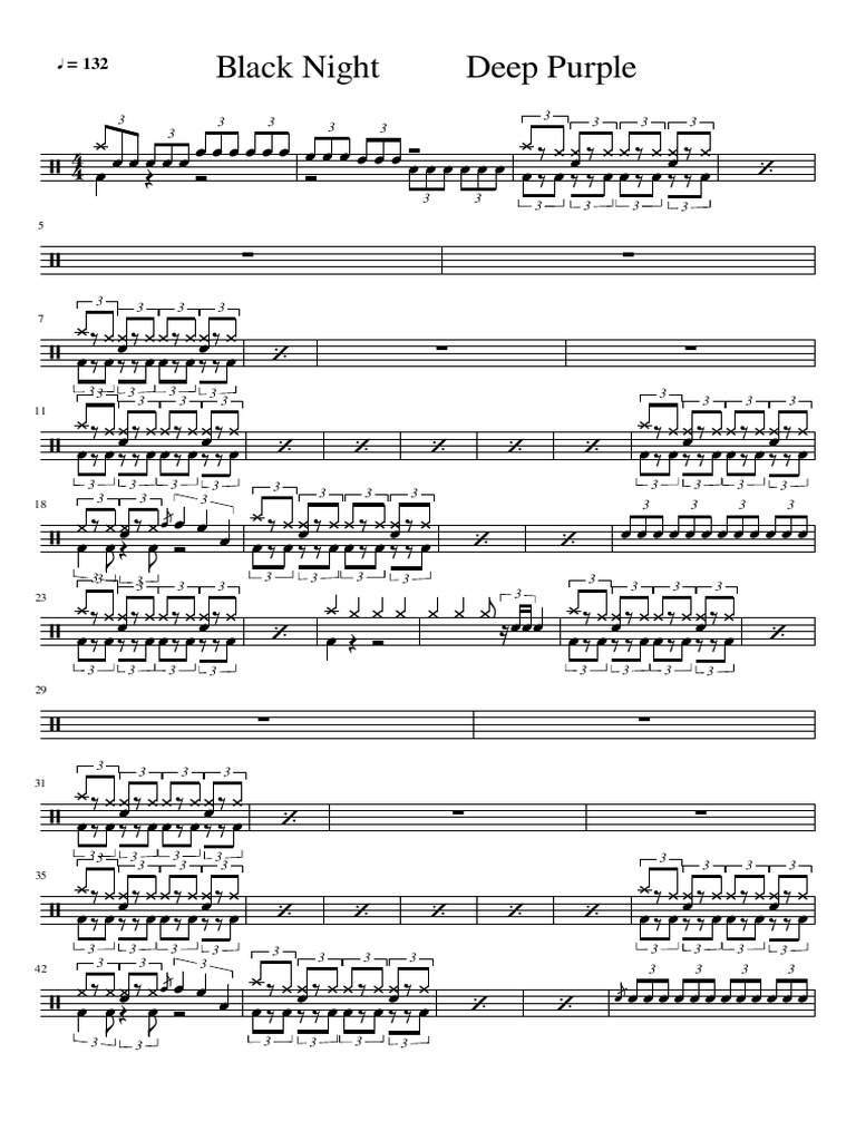 Black Night Deep Purple | PDF