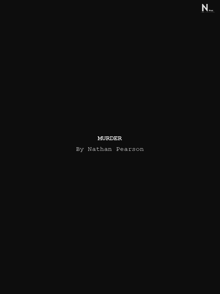 Formal Script For Murder | PDF