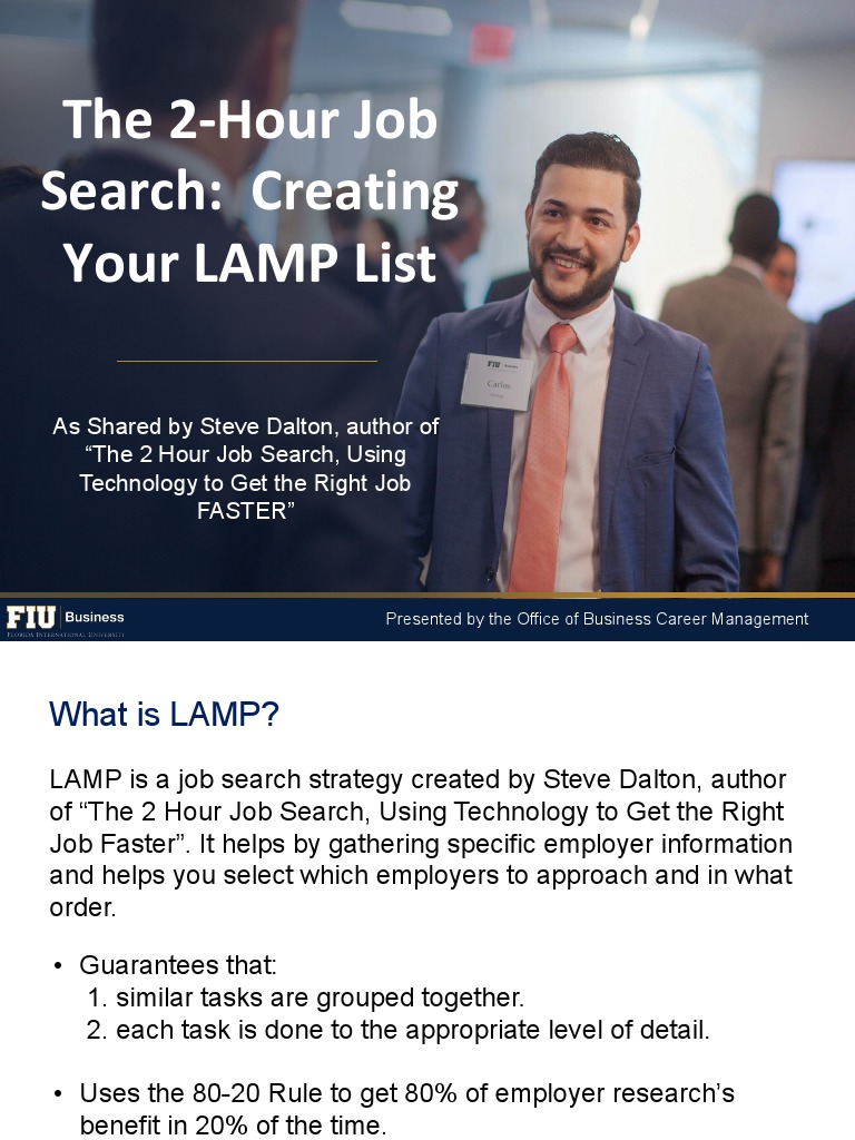 2HJS Creating The LAMP List REVISED - 1 - 183015711 | Download Free PDF ...