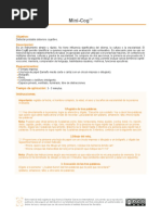 Interpretación del Mini-Cog en Geriatría | PDF