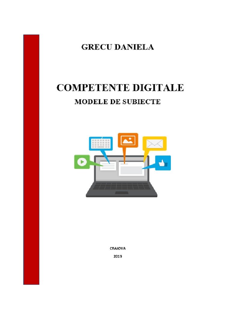 2019 Competente - Digitale - Modele - de - Subiecte | PDF