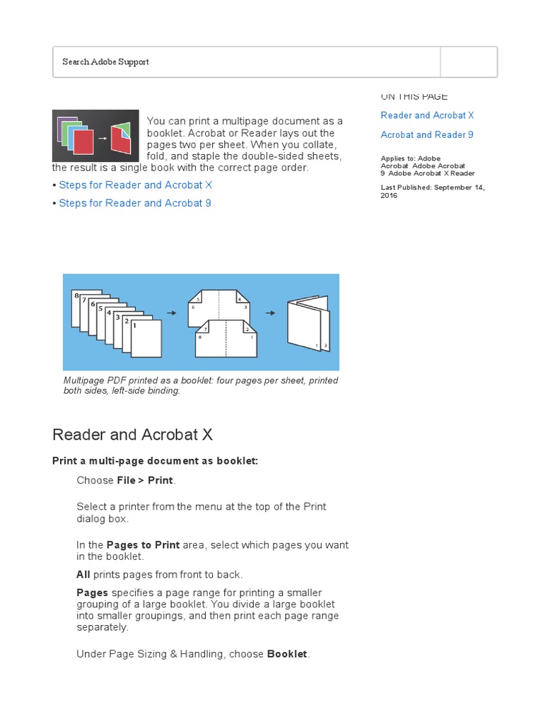 Print Booklets in Adobe Acrobat Guide | PDF | Communication Design ...