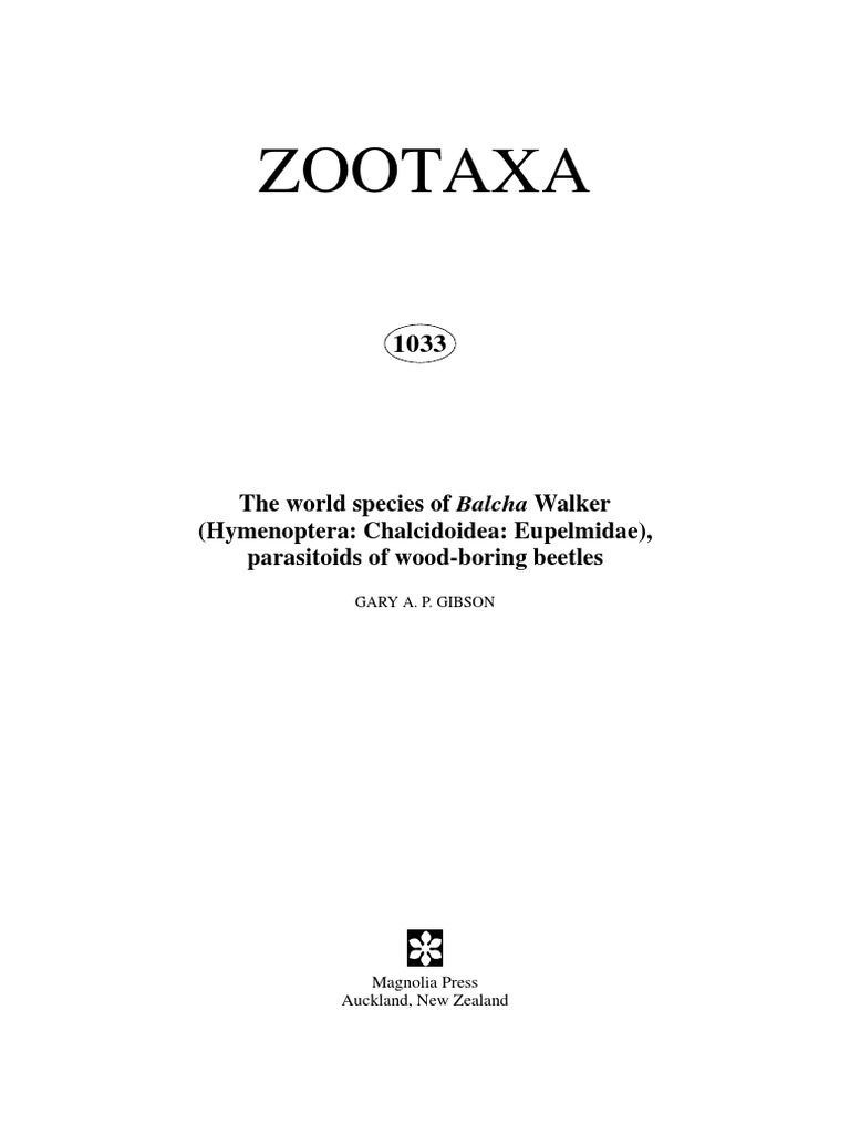 The World Species of Balcha | Download Free PDF | Organisms | Trees