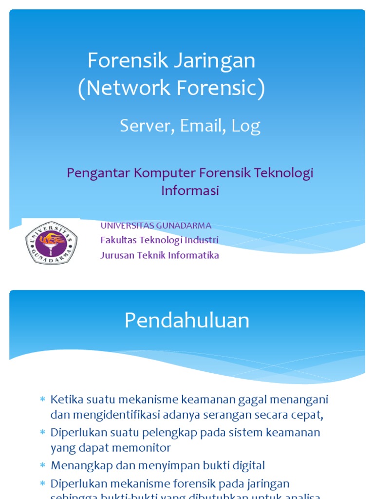 M10-Forensik Jaringan Komputer | PDF