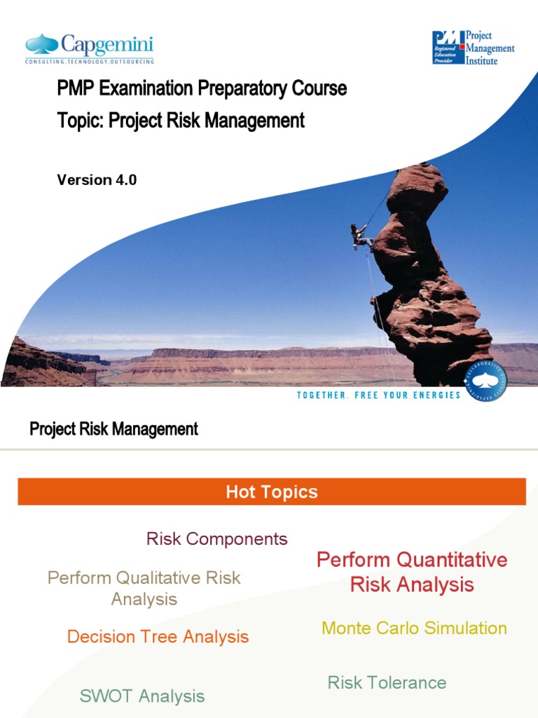 PMP - Project Risk Management - PMBOK - V4.0 | PDF | Risk | Risk Management