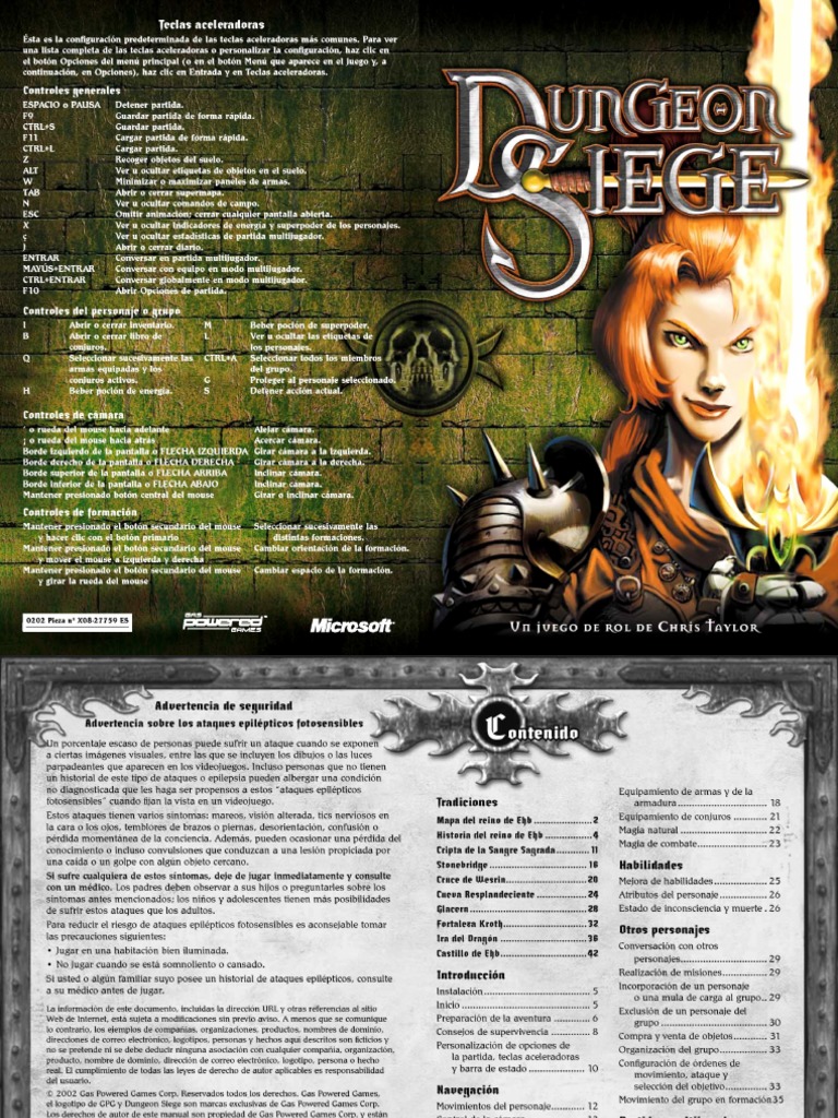 Manual - Dungeon Siege | PDF
