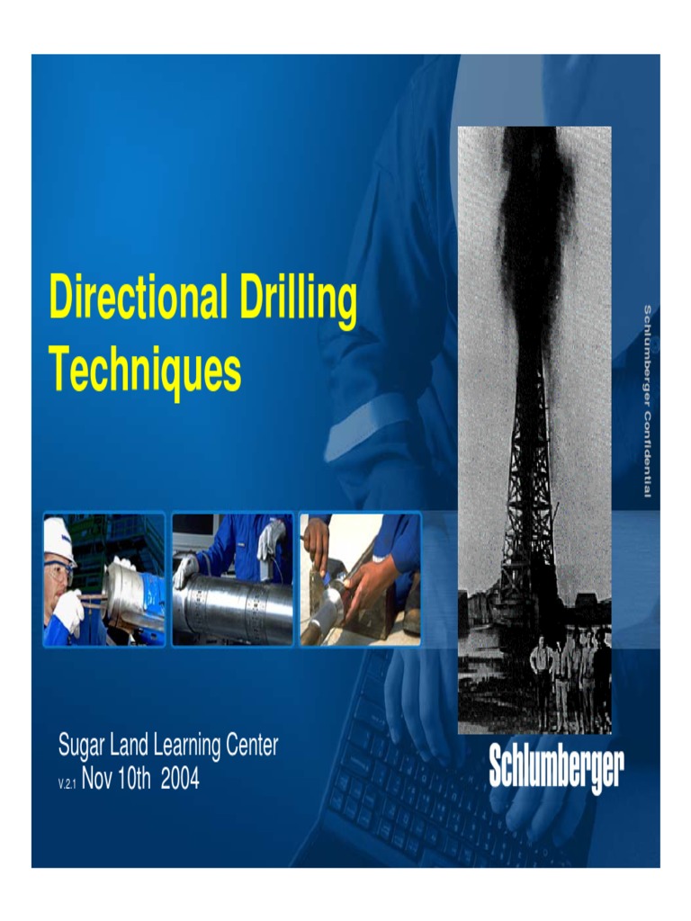 Directional Drilling Techniques Overview | PDF | Manufactured Goods ...