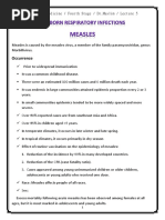Measles Lecture Presentation | PDF
