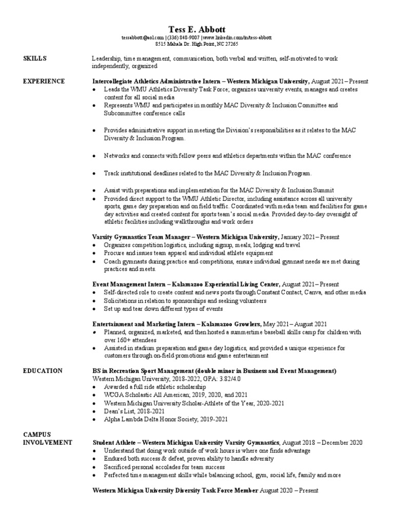 Master Resume | PDF