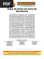 Sopa de Letras Sentimientos y Emociones | PDF