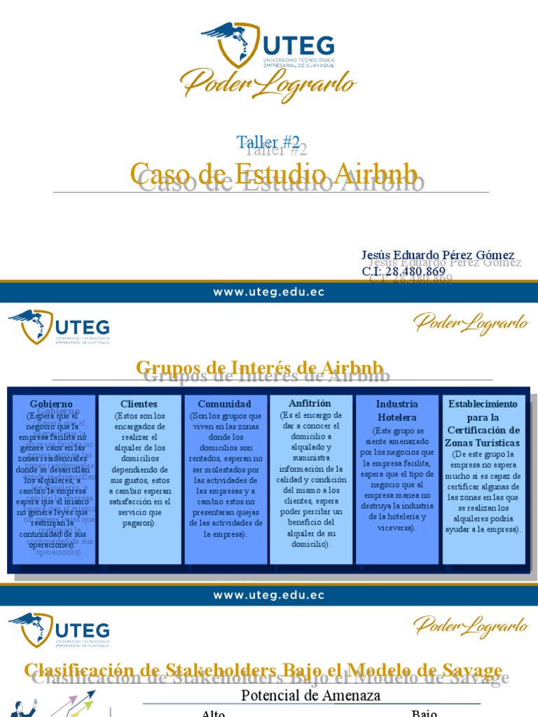 Análisis de Stakeholders en Airbnb | PDF | Airbnb | Hotel