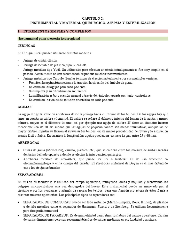 Resumen Cap 2 y 3 | PDF | Esterilización (Microbiología) | Agua