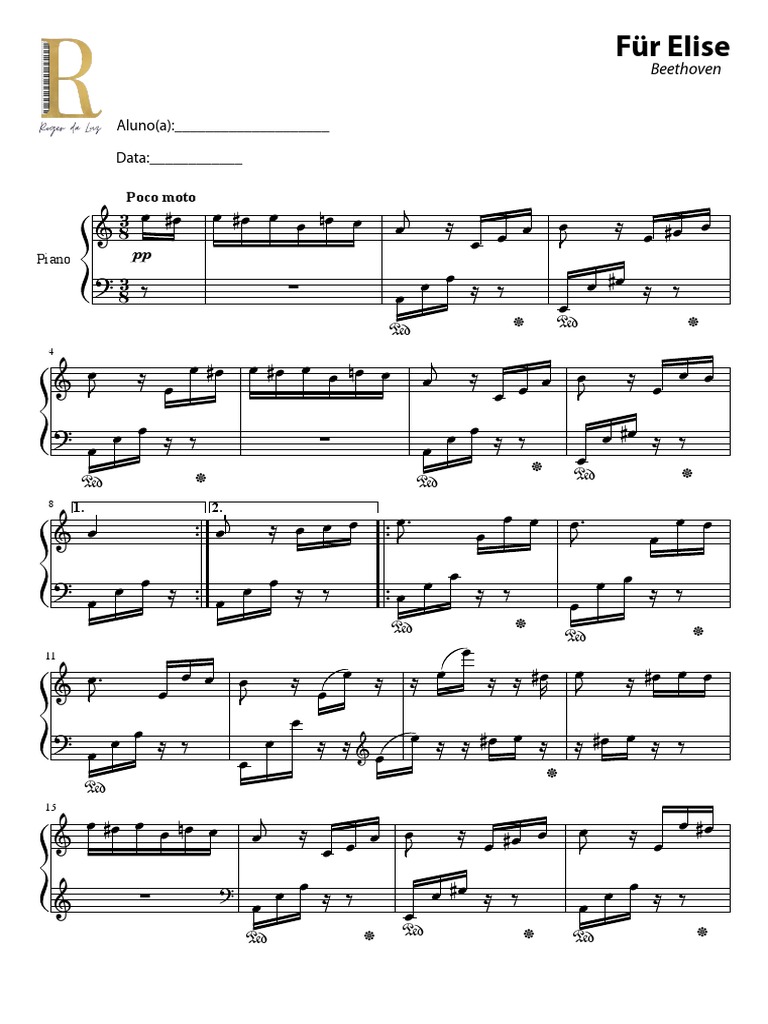 Für Elise - Completa | PDF | Für Elise | Compositions