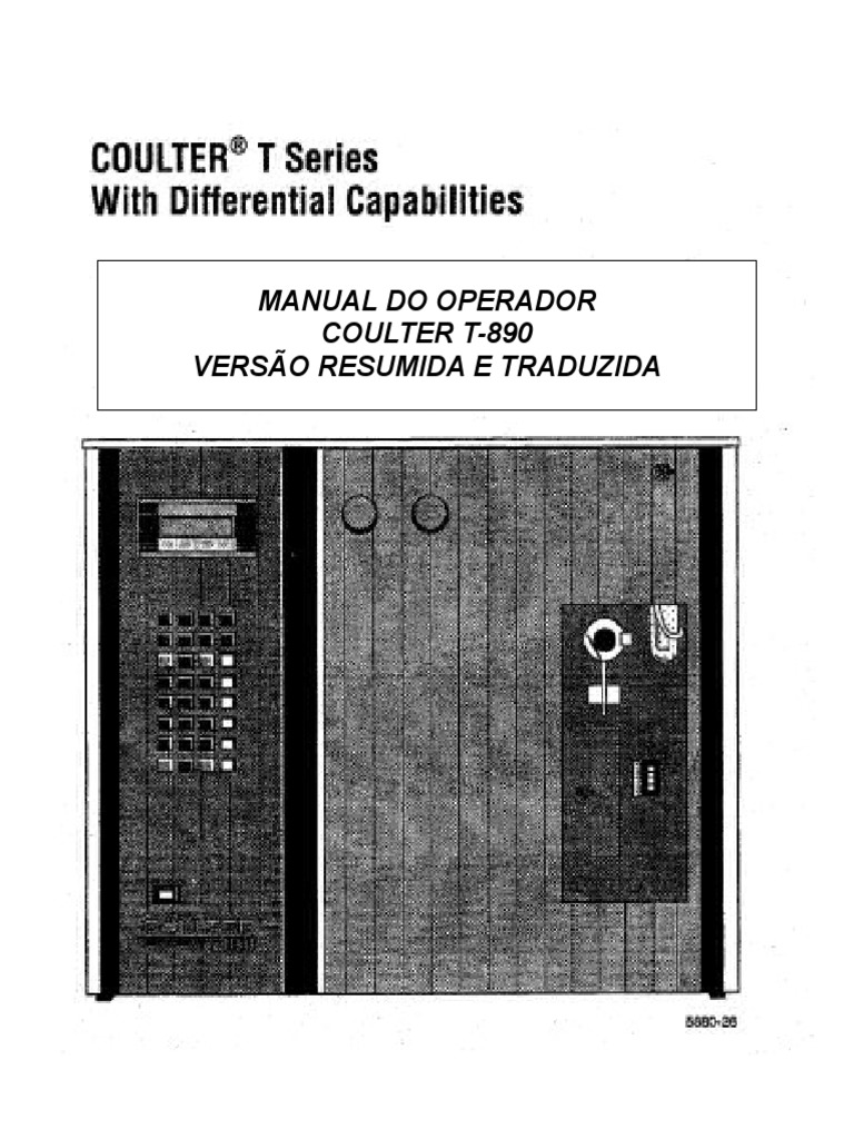 Manual Reduzido Coulter T 890 | PDF | Tecnologia e Engenharia