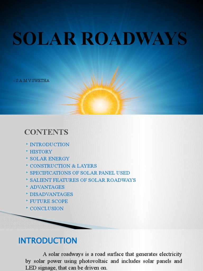 Solar Roadways | PDF | Solar Energy | Photovoltaics