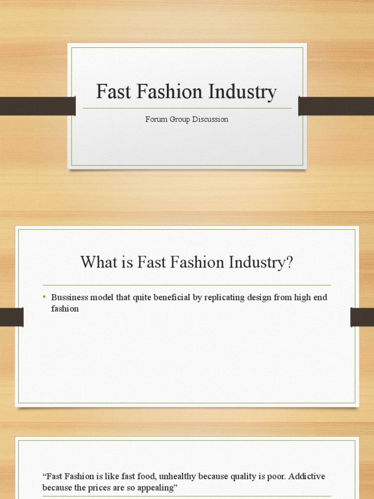 Fast Fashion Industry | PDF