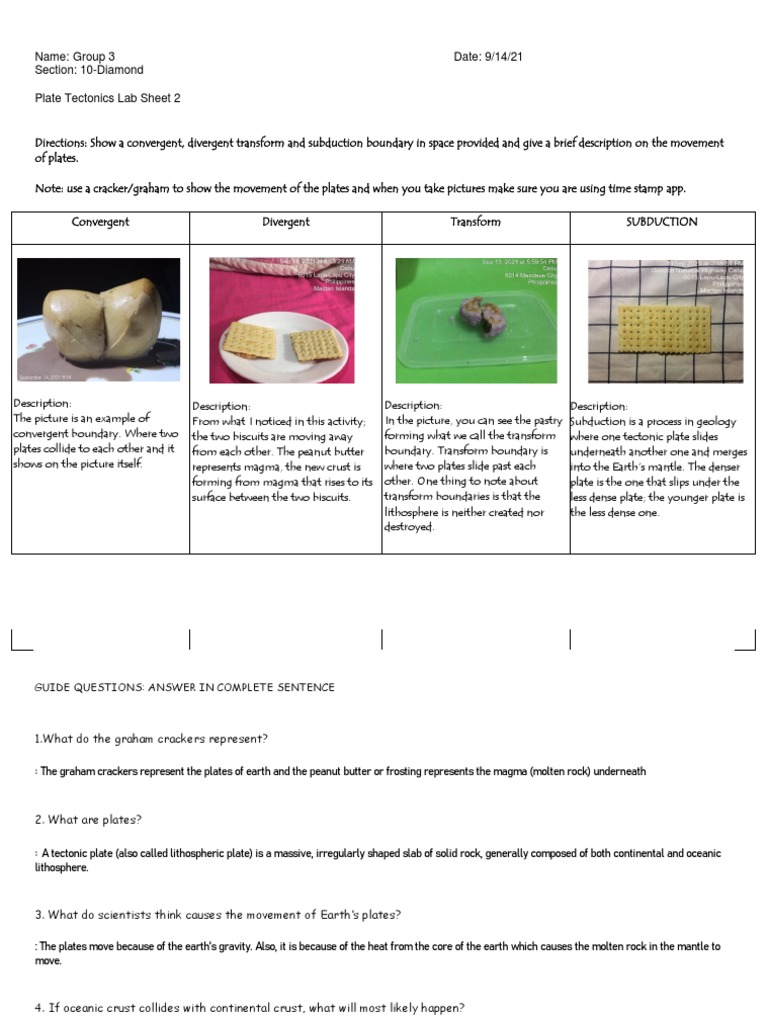 Group 3 Plate Tectonic Activity | PDF | Plate Tectonics | Tectonics
