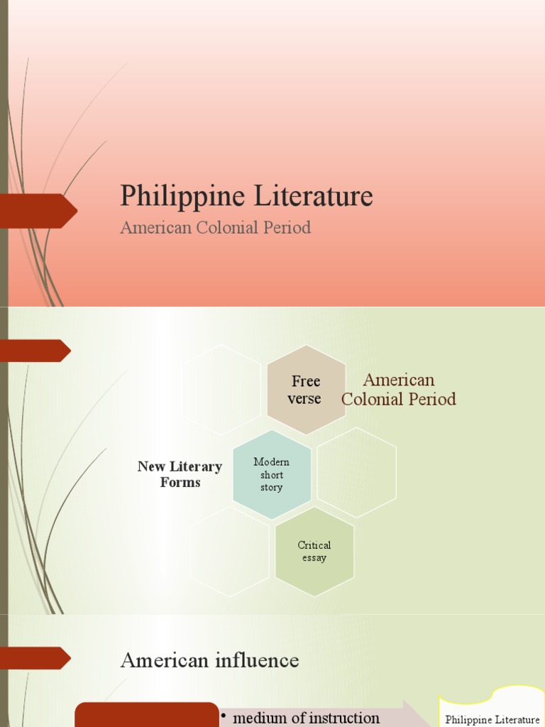 Philippine Literature: American Colonial Period | PDF | Poetry ...