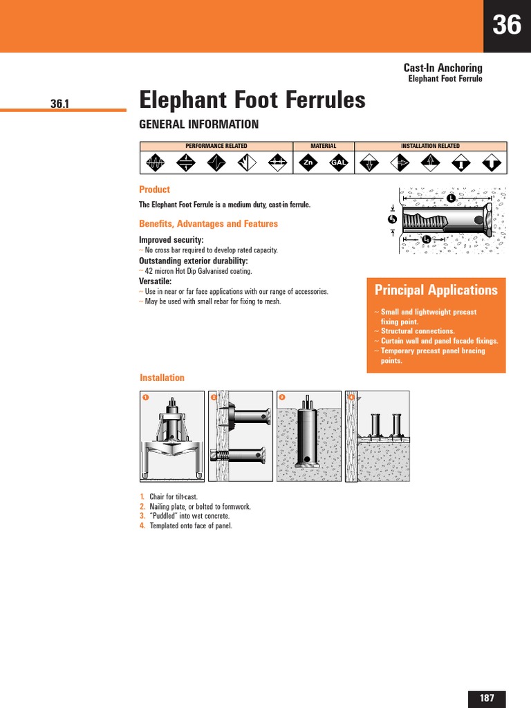 Elephant Foot Ferrules: 36.1 General Information | PDF | Strength Of ...