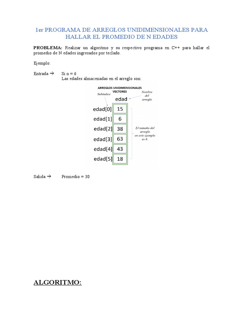 1er PROGRAMA ARREGLOS UNIDIMENSIONALES | PDF | C ++ | Desarrollo de software