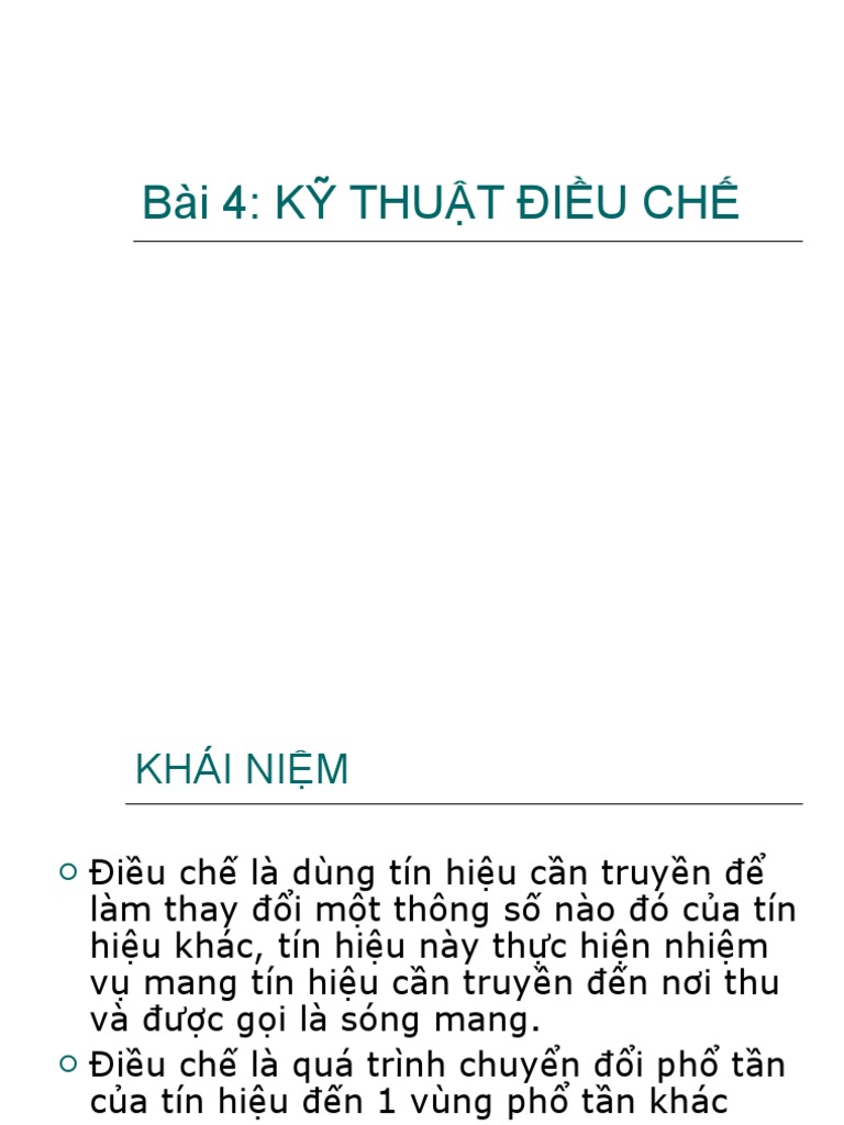 Bài 4 - Dieu Che | PDF