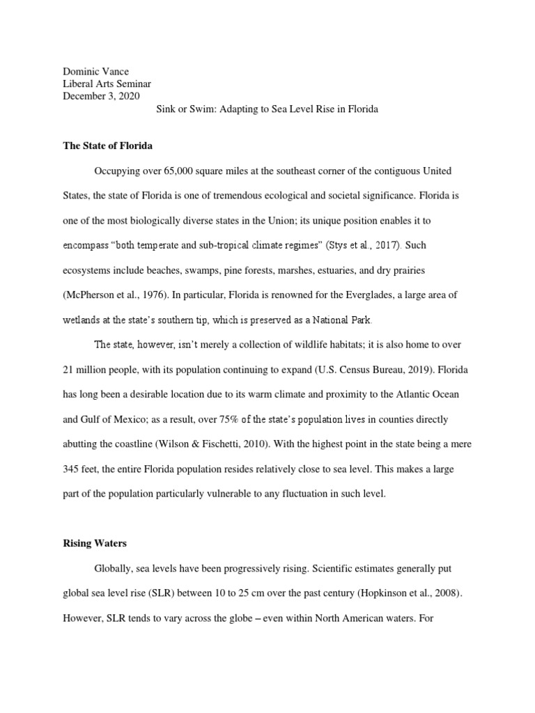 SLR Paper | PDF | Sea Level Rise | Climate Change