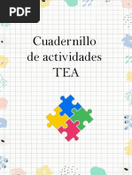 Cuadernillo Actividades para Niños y Niñas Con Autismo (TEA ...