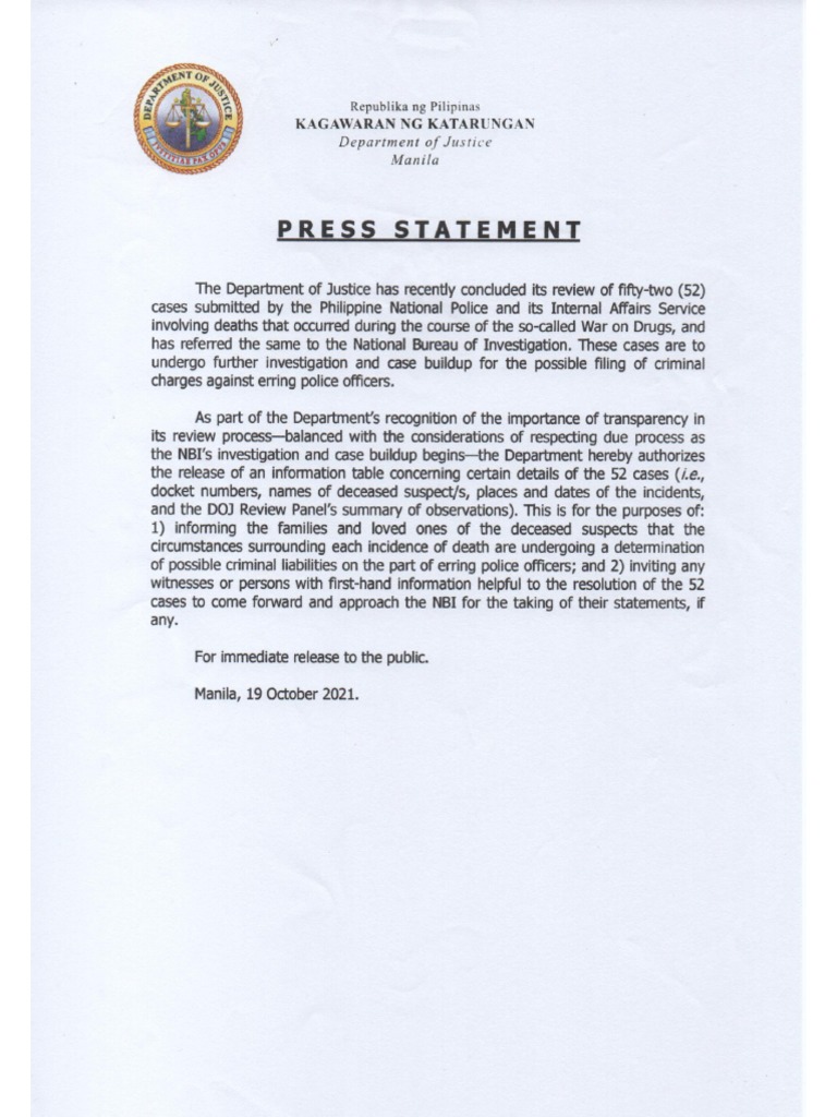 DOJ Matrix On 50 Drug War Deaths | PDF | Police | Firearms