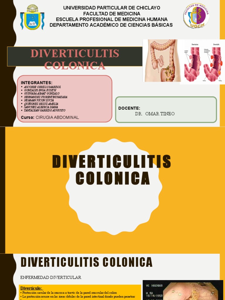 Seminario Diverticulitis Colonica-Completo | PDF | Medicina | Medicina ...
