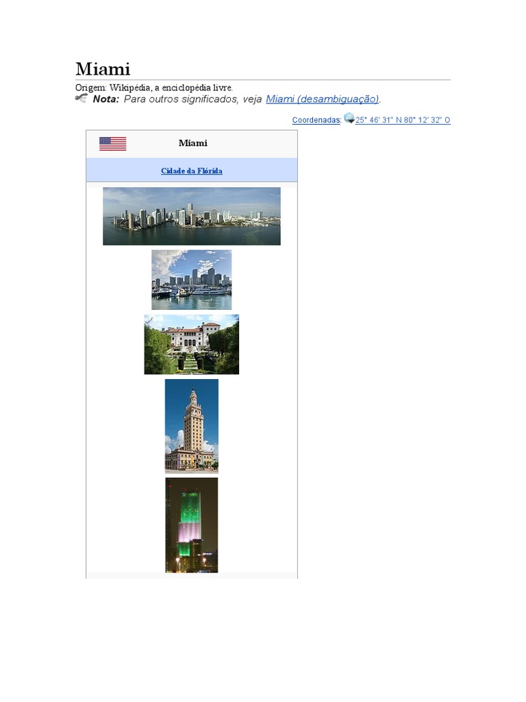 Miami | PDF | Miami