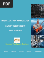 GRE Pipe Method Statement | PDF | Fiberglass | Pipe (Fluid Conveyance)
