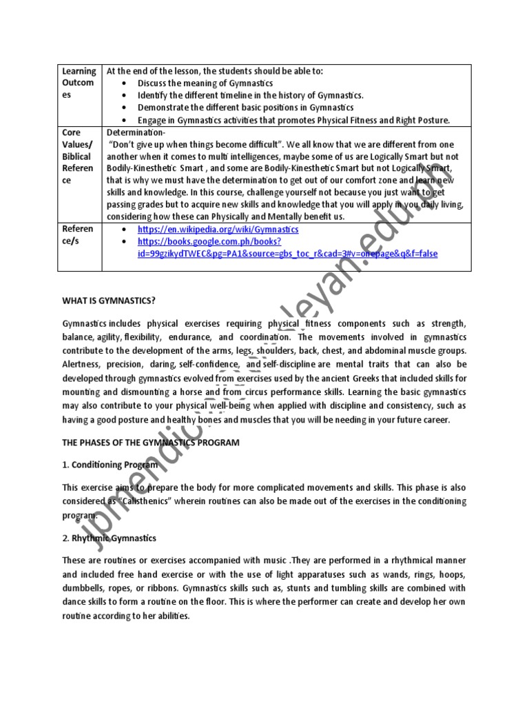 An Introduction to Gymnastics: A Guide to the History, Positions, and ...