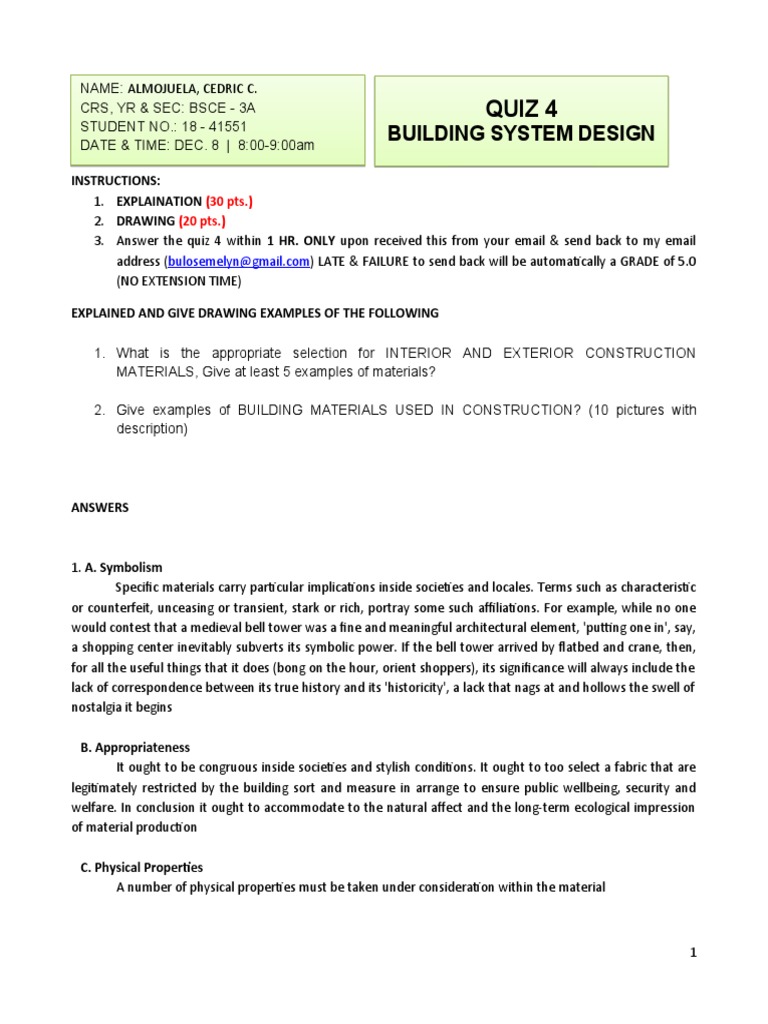Building Design Fundamentals: An Analysis of Appropriate Interior and ...