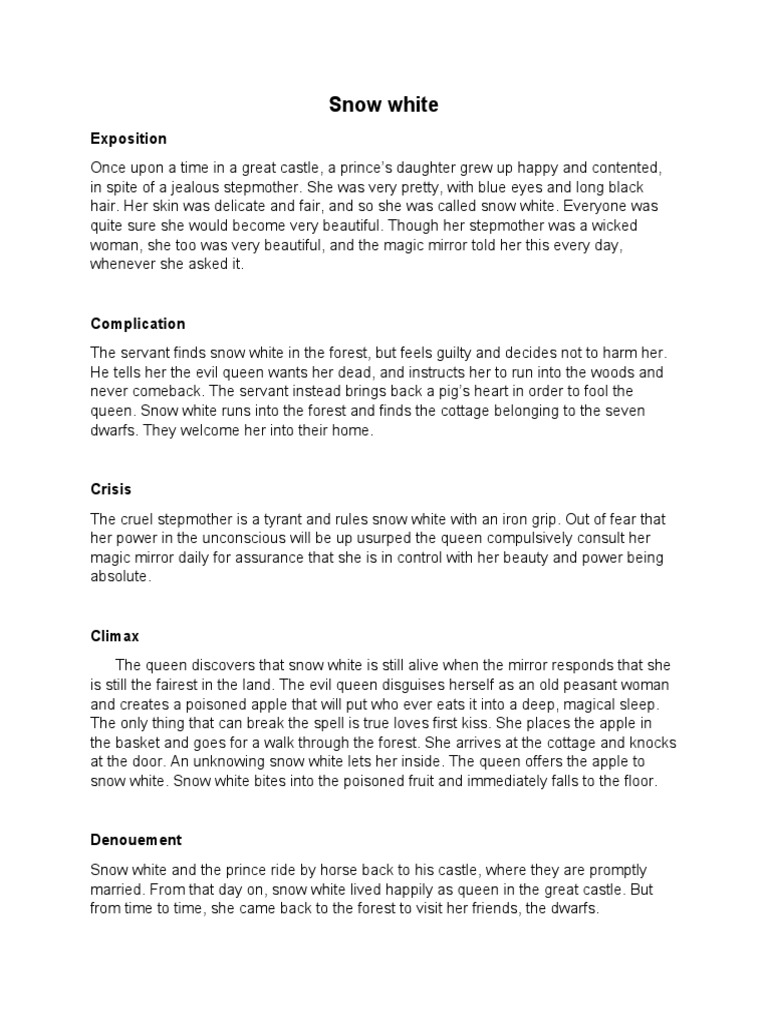 Lit2 Activity-Snow White | PDF | Snow White